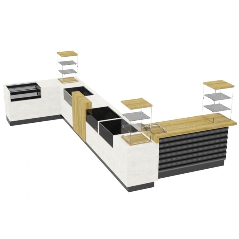 Comptoirs Commerciaux sur Mesure | En L, Droit, Circulaire | Etalex